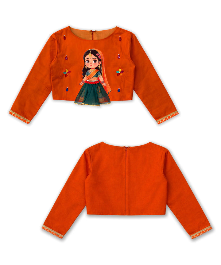 Tiny Tales,Doll Print Festive Lehenga Choli,Lehenga Set – Little Tags